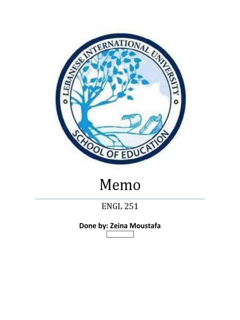 Memo 251 Assignment1 | PDF