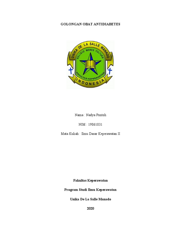 Golongan Obat Antidiabetes Pdf
