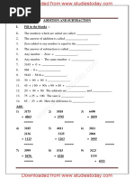 CBSE Class 4 Mathematics Sample Paper Set A | PDF | Division ...