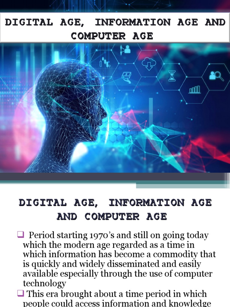 Digital Age, Information Age and Computer Age Explained | PDF ...