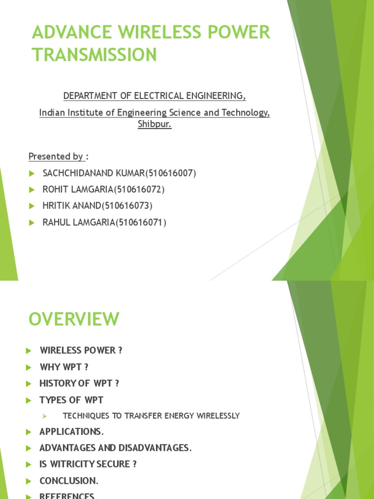 Advanced Wireless Power Transfer System | PDF | Wireless | Electric ...