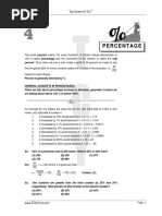 Successive Percentage Change | PDF | Percentage | Ratio