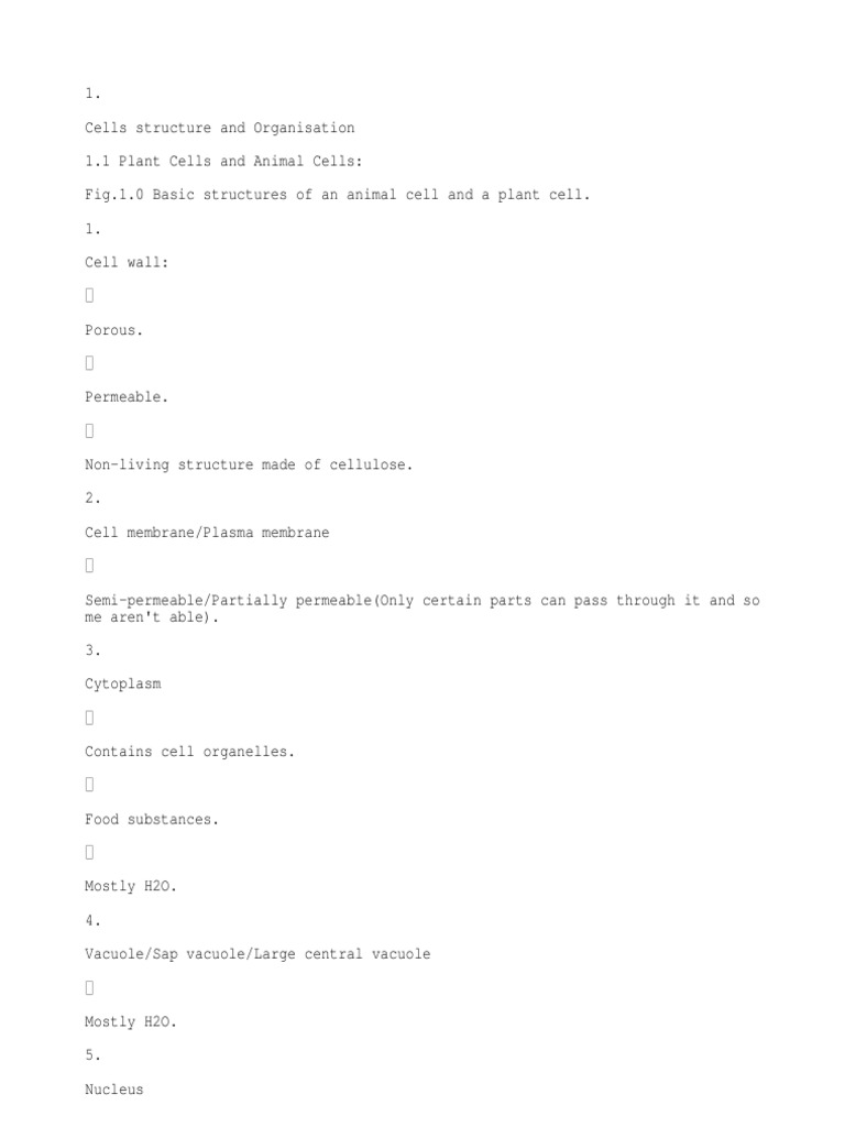 Biology Notes For O Level | PDF | Digestion | Artery