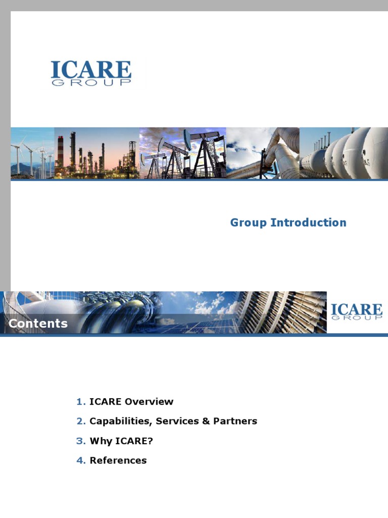 Icare Group Presentation Generic Compressed Pdf Procurement