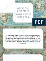 Evidences of The First Mass in The Philippines in Masao, Butuan | PDF