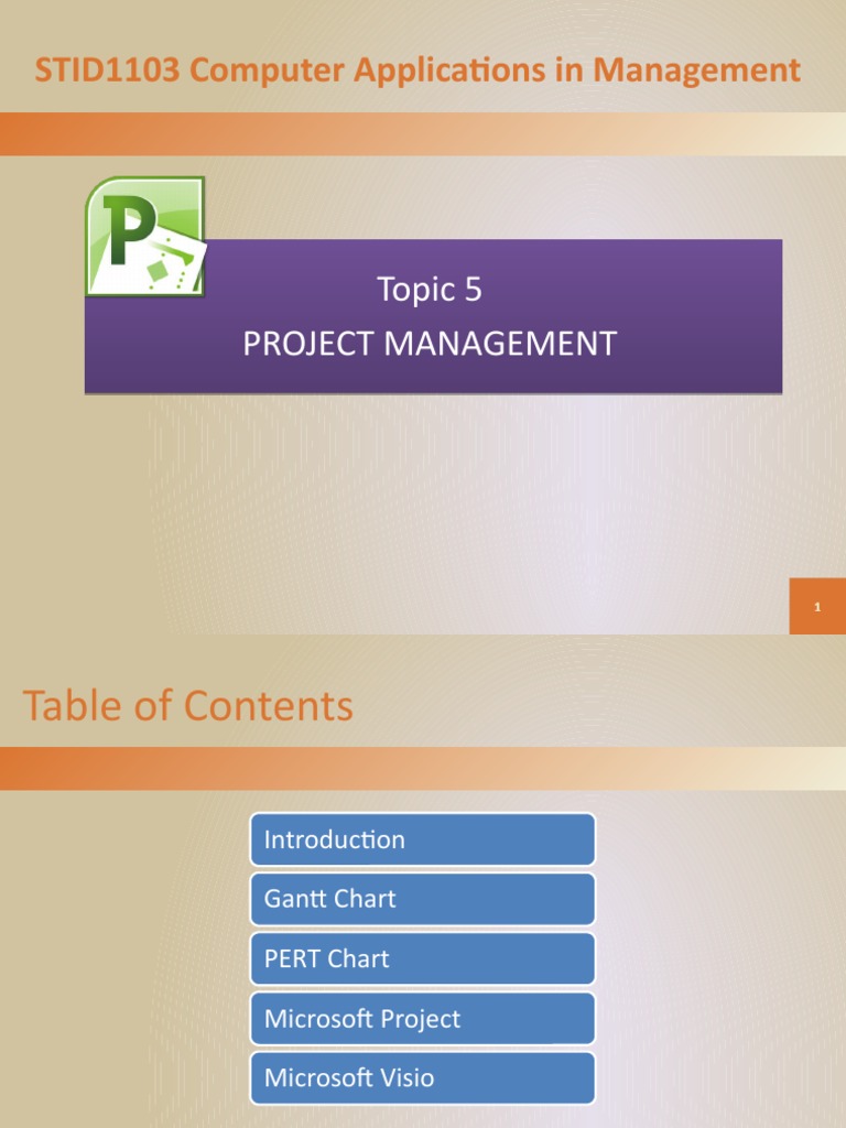 STID1103 Computer Applications in Management | PDF | Project Management ...