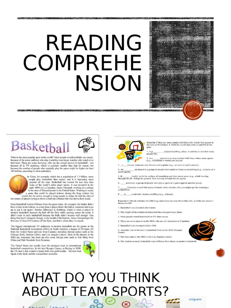 Reading Comprehension Basketball | PDF