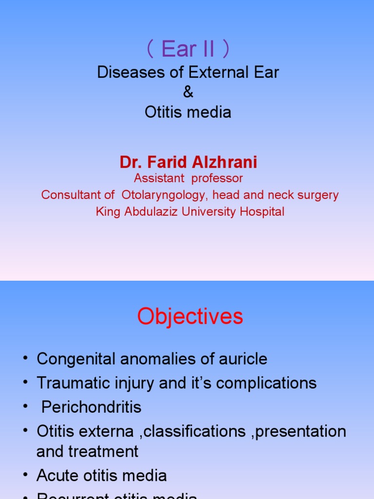 Otitis Externa: Types and Management | PDF | Microbiology | Medical ...