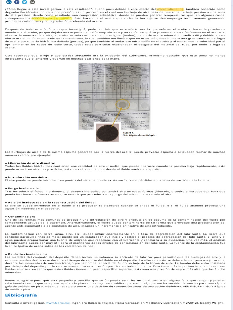 ¿Qué Es El Micro Dieseling? | PDF | Lubricante | Contaminación