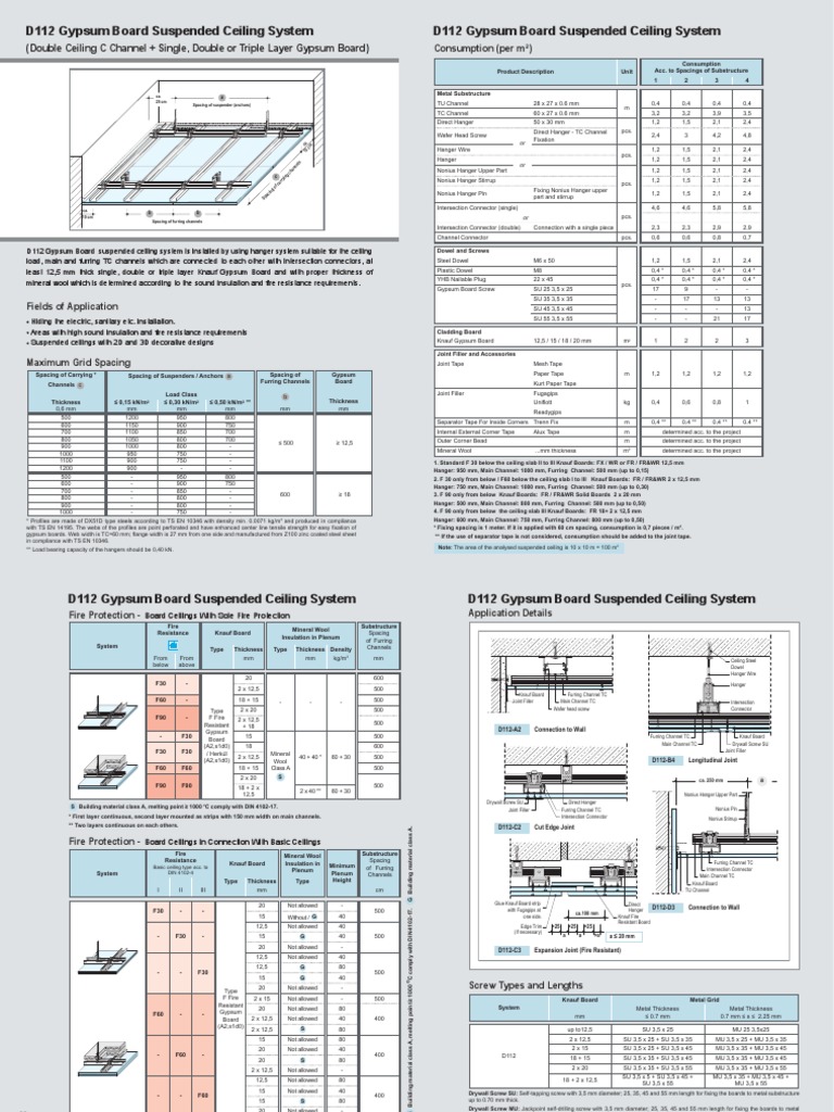D112 ENGLISH Version | PDF | Drywall | Electrical Connector