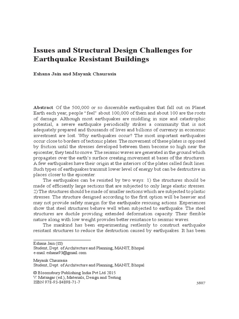 Issues and Structural Design Challenges PDF | PDF | Foundation ...