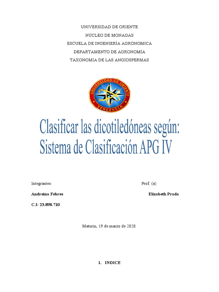 Sistema Apg IV | PDF | Tomate | Agricultura