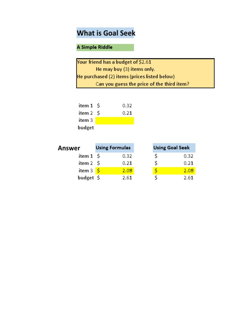 Ch10 Goalseek An1 Pdf Economies Business