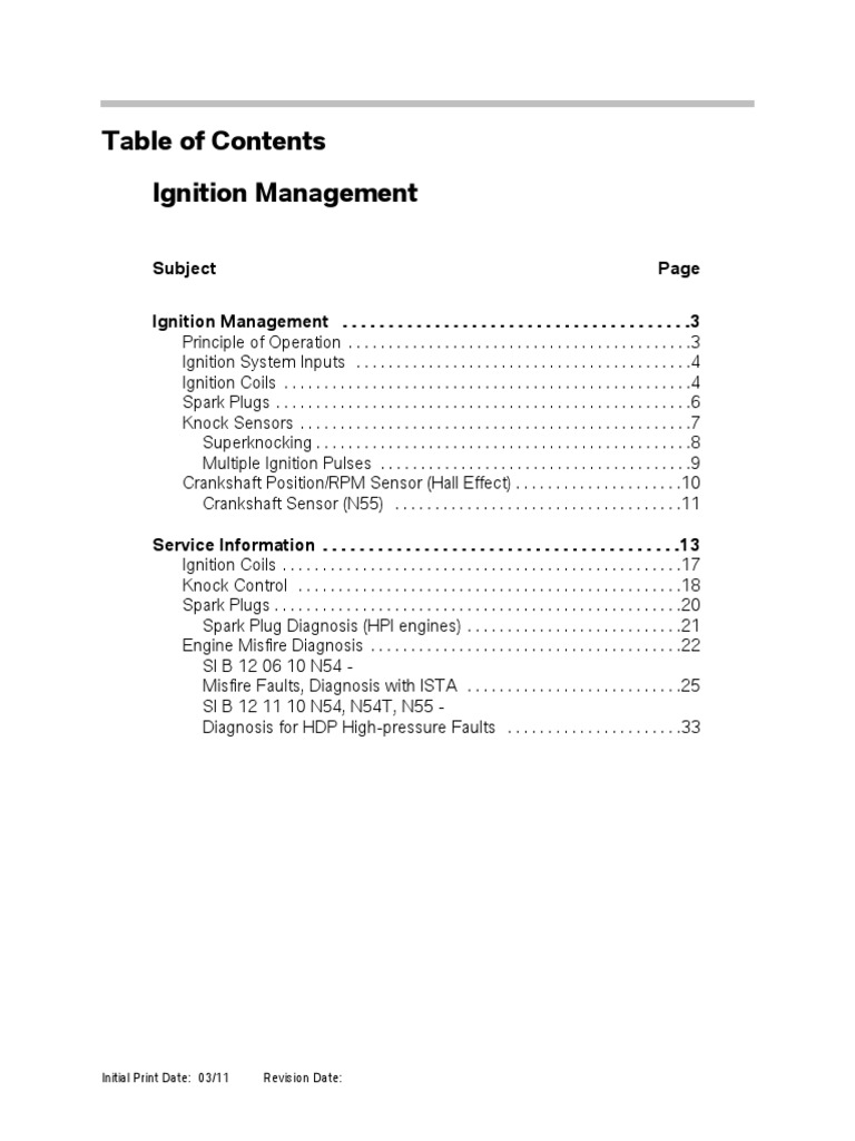 05 - Ignition Management | PDF | Ignition System | Throttle
