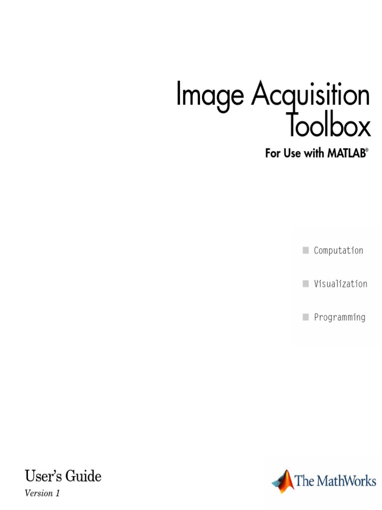 Imaq Print | PDF | Matlab | Video