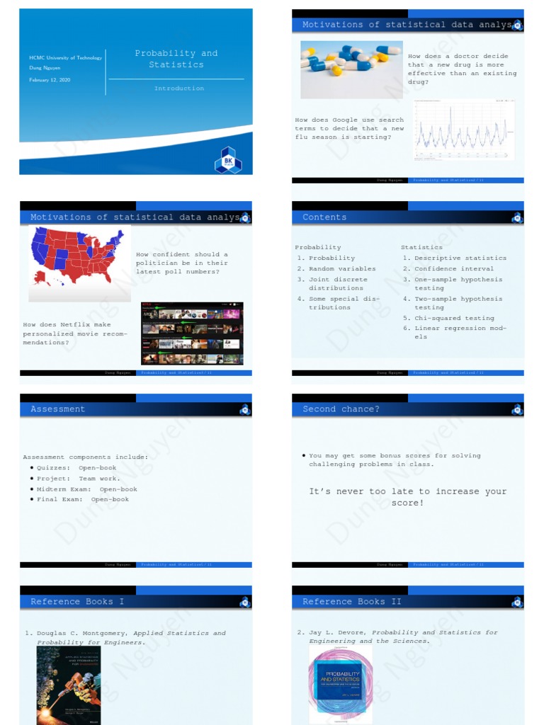 Introduction-Handout of Prob and Statitic | PDF | Statistics ...