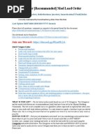 TTW Load Order Manual Guide | PDF | Software | Computing