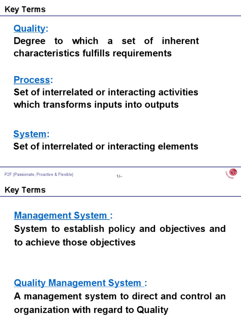 Quality:: Degree To Which A Set of Inherent Characteristics Fulfills ...