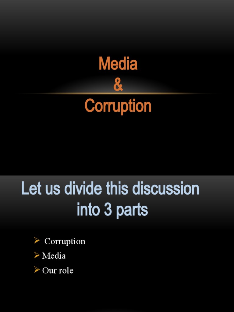 Media's Role in Corruption Analysis | PDF | Political Corruption | Mass ...