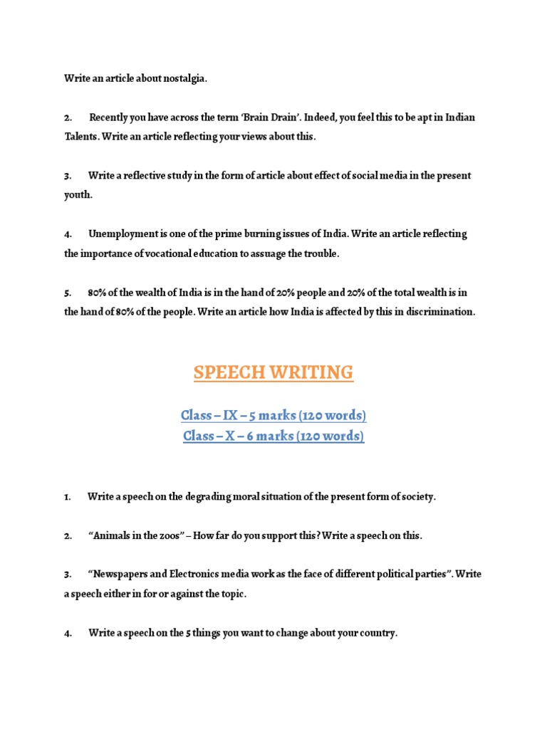Speech Writing Techniques and Exercises | PDF | Breathing | Speech