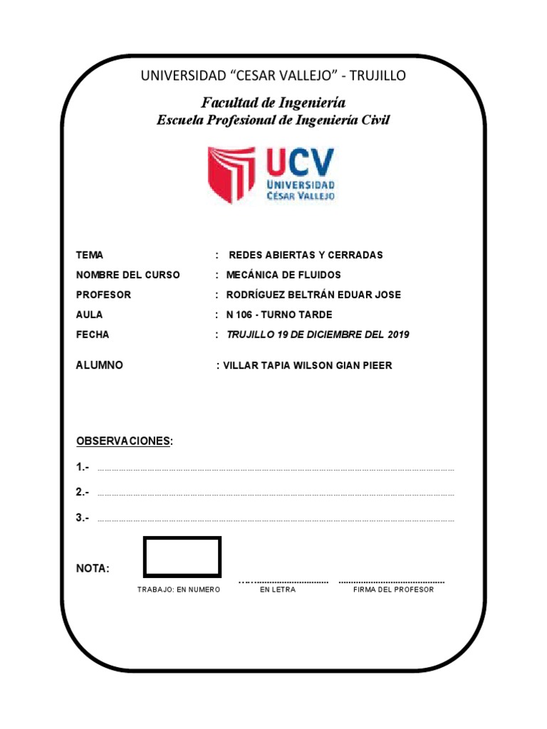 Caratula Ucv | PDF