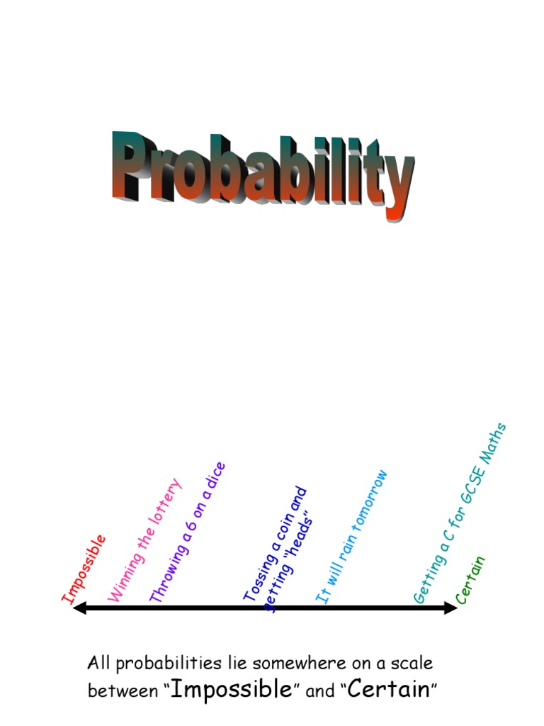 Probability GCSE | PDF | Mathematical Analysis | Probability Theory