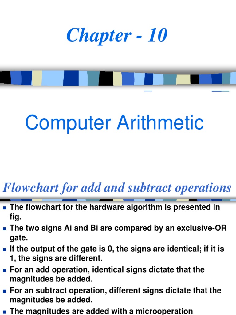Chapter - 10: Computer Arithmetic | PDF