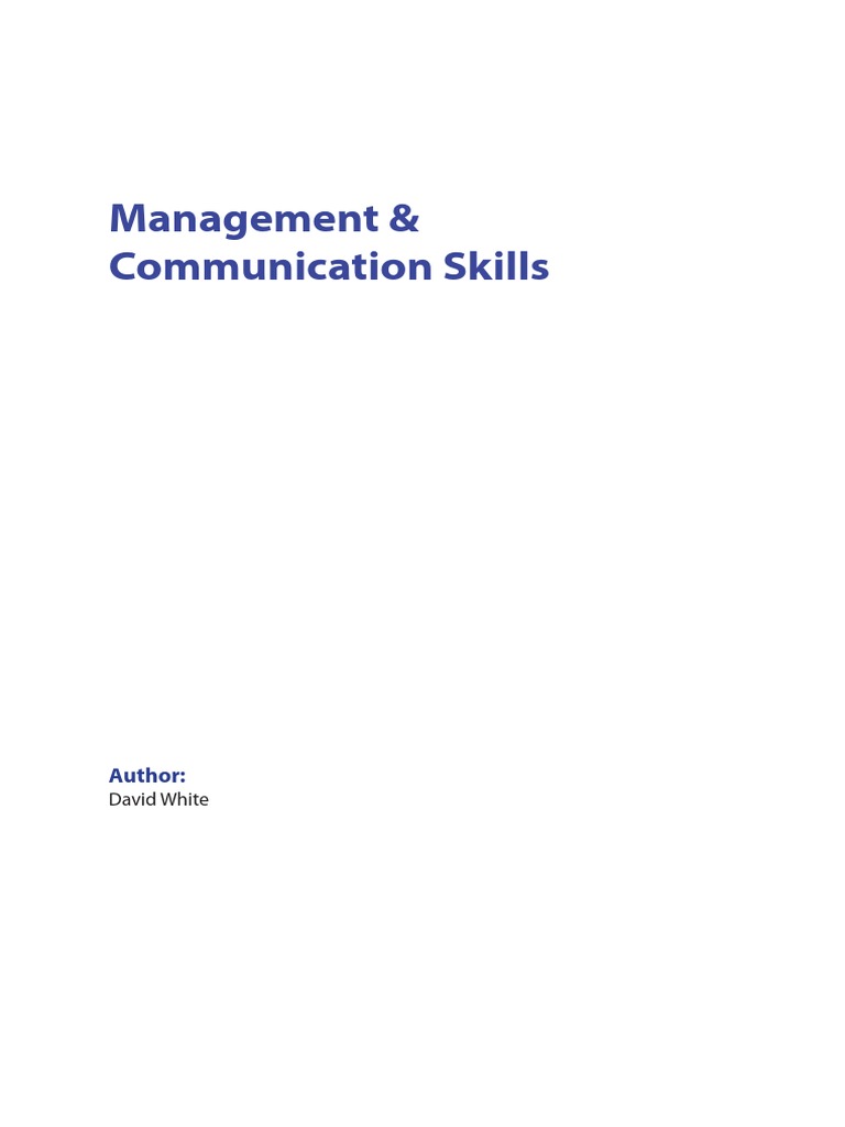 Study Guide Business Admin Management Communication Skills | PDF ...