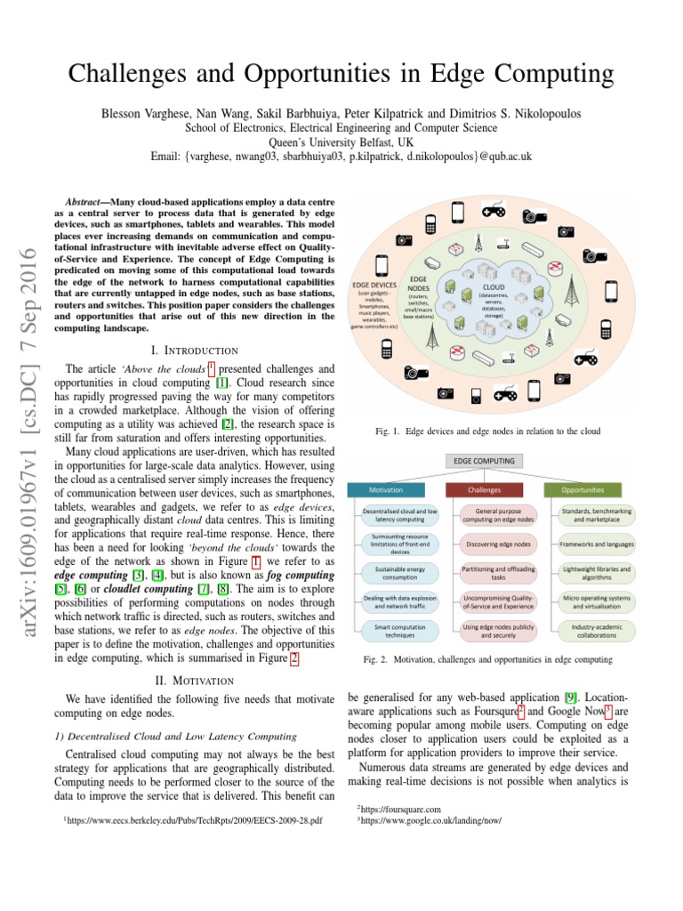 Edge Computing | PDF | Cloud Computing | Computer Network