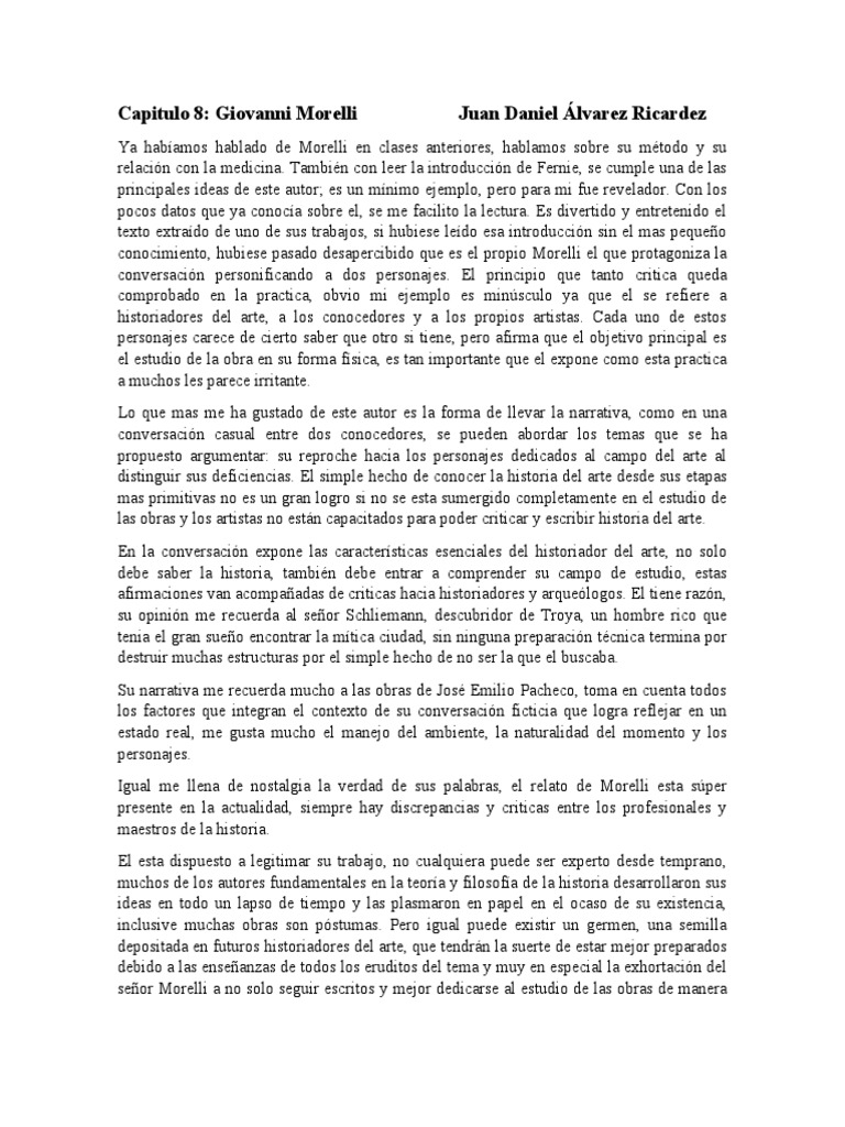 Giovanni Morelli | PDF | Historia del Arte | Autor