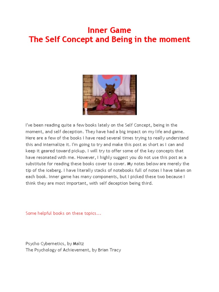 Mastering Inner Game and Self Concept | PDF | Mind | Self Concept