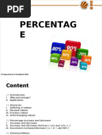 Percentage Notes | PDF | Percentage | Discounting