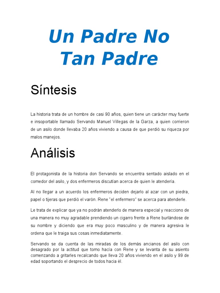 Un Padre No Tan Padre | PDF | Arte | Novela negra, policíaca y suspenso