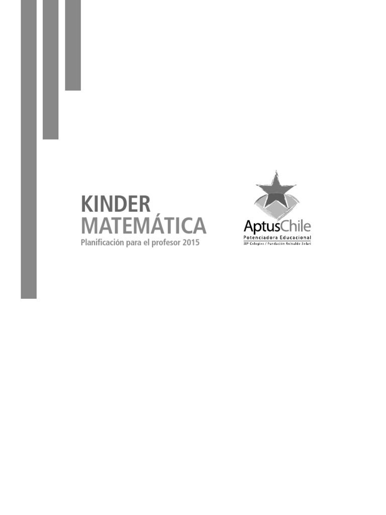 Actividades Matemáticas para Kinder | PDF | Educación de la primera ...