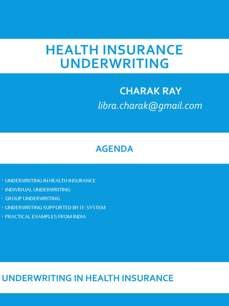 Health Insurance Underwriting | PDF | Underwriting | Adverse Selection