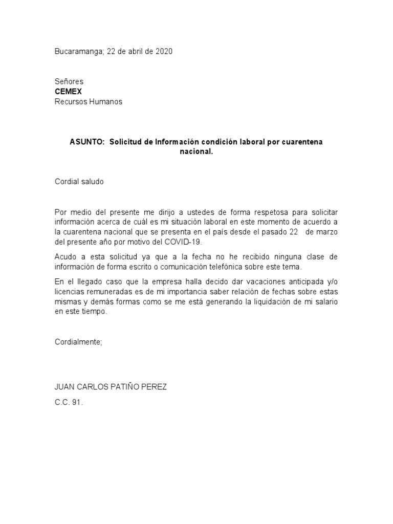 Carta Carlos Pastiño | PDF
