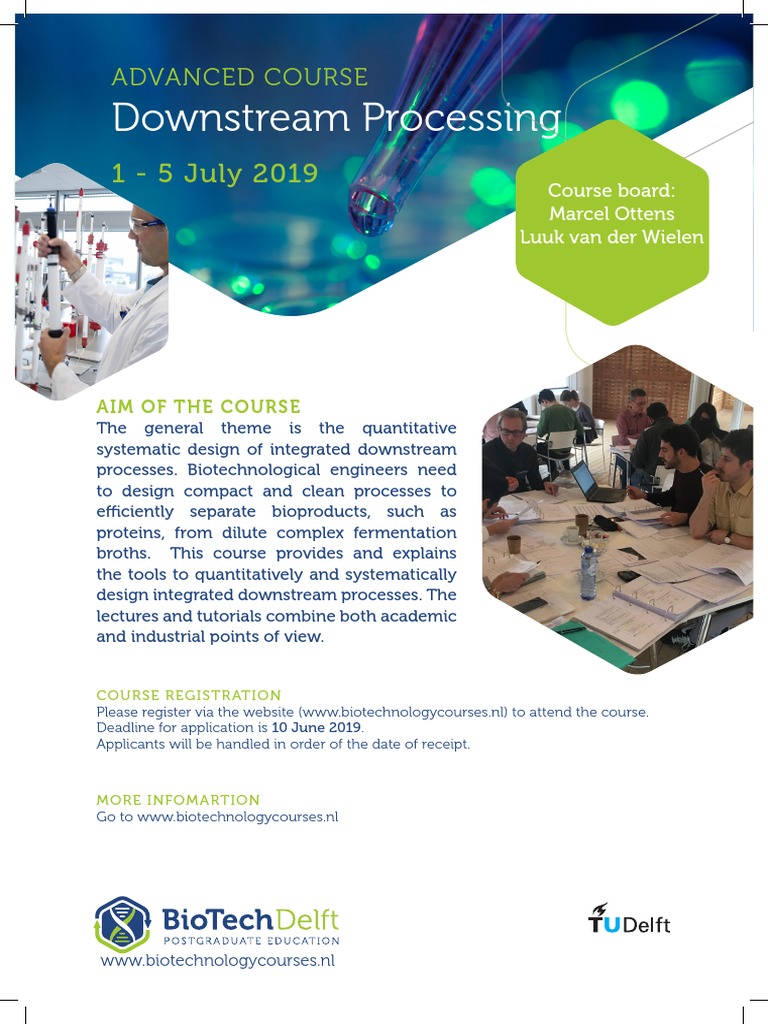 Downstream Processing: 1 - 5 July 2019 | PDF | Biotechnology | Life ...