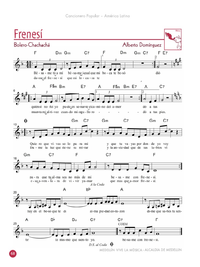 Frenesí Partitura | PDF