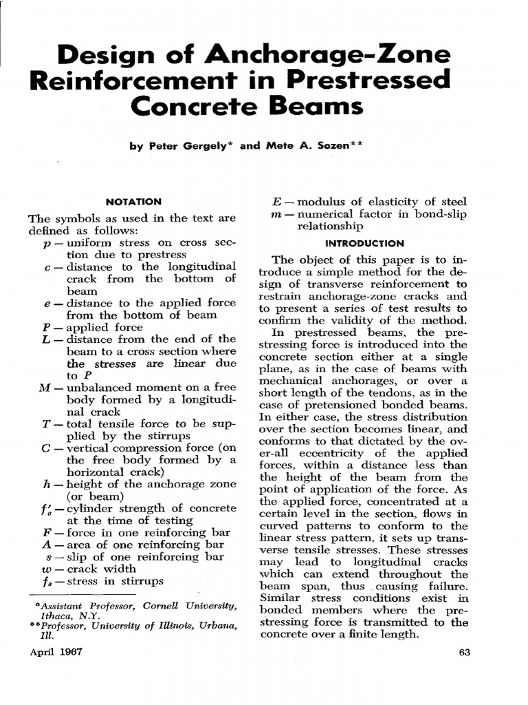 Anchorage-Zone Reinforcement Design | PDF | Fracture | Beam (Structure)