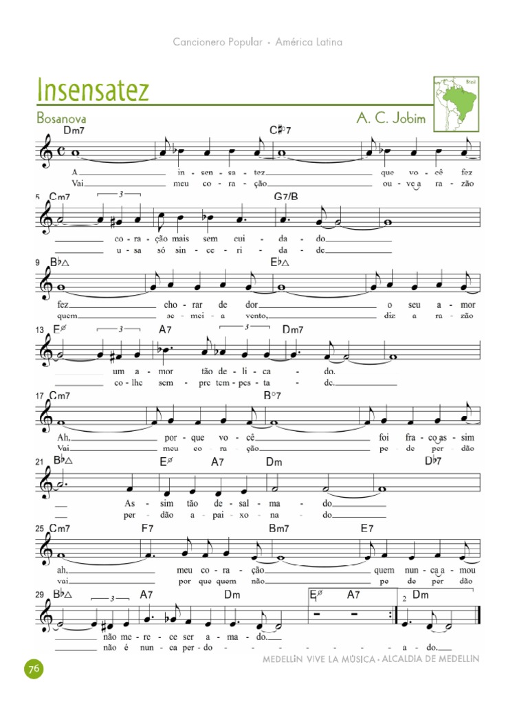 Insensatez Partitura | PDF
