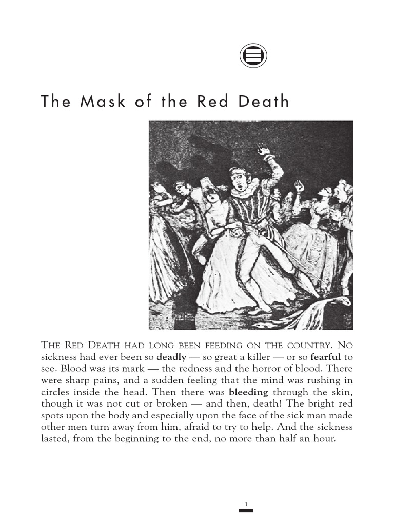 The Mask of The Red Death: Edgar Allan Poe: Storyteller | PDF