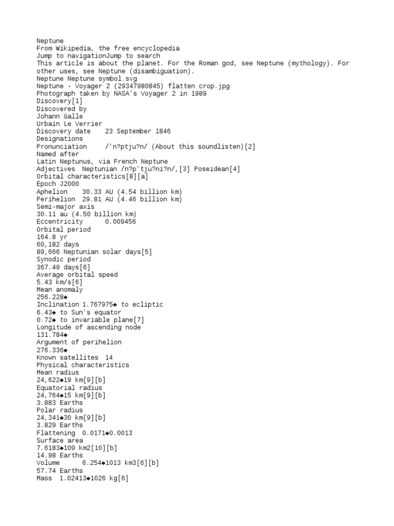 Neptune: The Distant Ice Giant | PDF | Neptune | Uranus