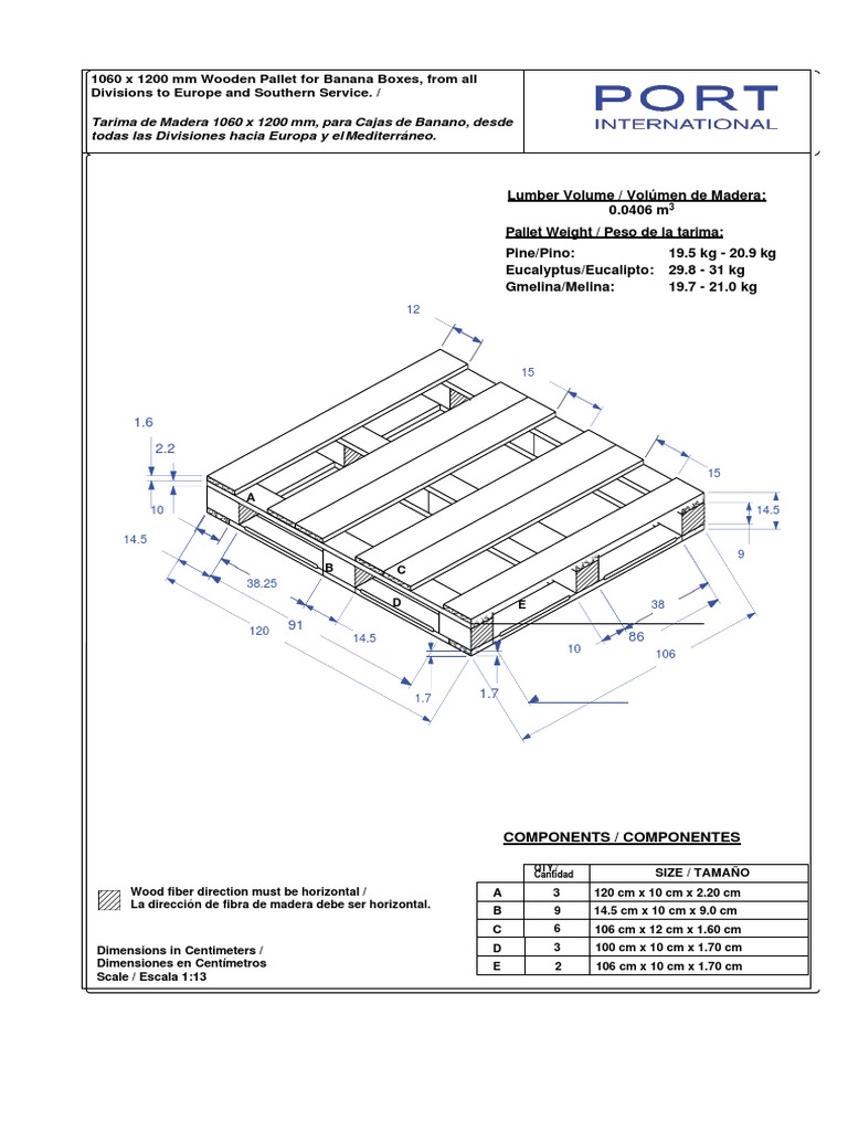 pallet specification 18kg | Wood | Nature