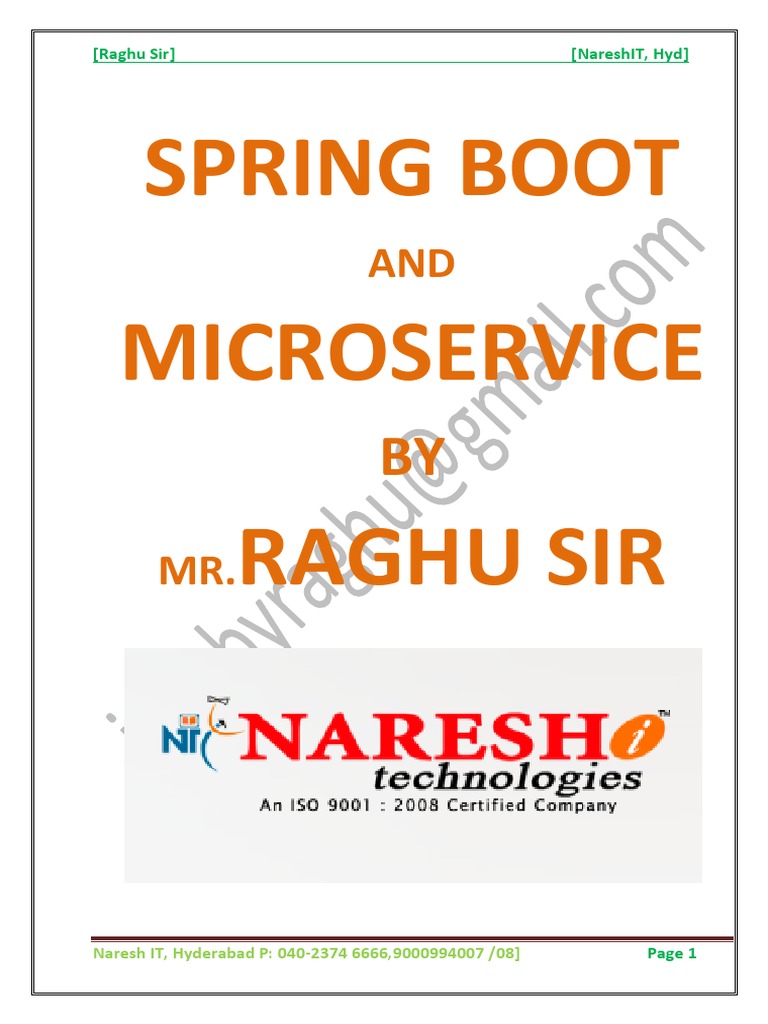 Spring Boot Nit | PDF | Class (Computer Programming) | Java (Programming Language)