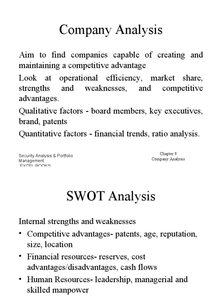 Chapter 9 Fundamental Analysis-Company Analysis | PDF | Leverage ...