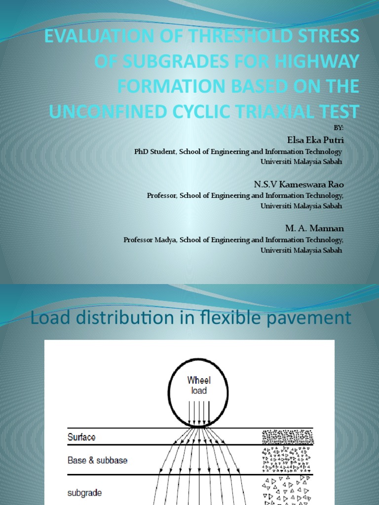 Evaluation of Threshold Stress of Subgrades For Highway | PDF ...