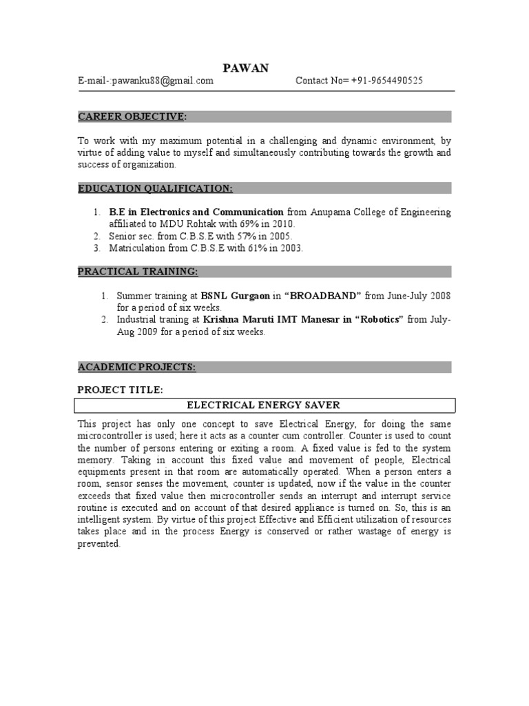 Pawan Resume | PDF | Computing | Computing And Information Technology