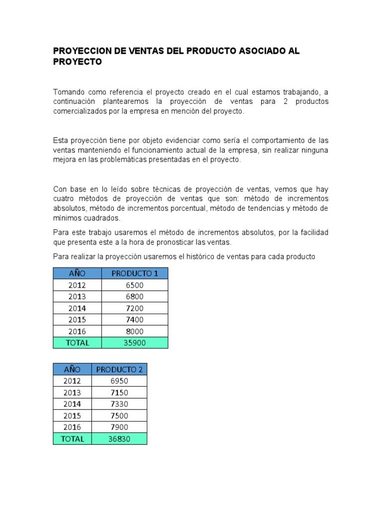 Proyeccion Ventas | PDF | Enseñanza de matemática | Business