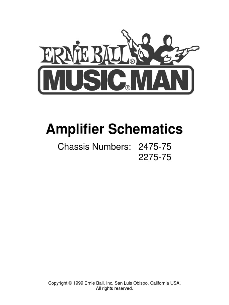 Amplifier Schematics: Chassis Numbers: 2475-75 2275-75 | PDF