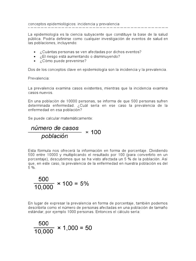 Conceptos epidemiológicos clave: Una explicación detallada de la ...